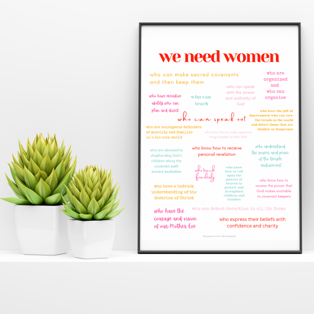 "We Need Women" Printable - Becky Squire